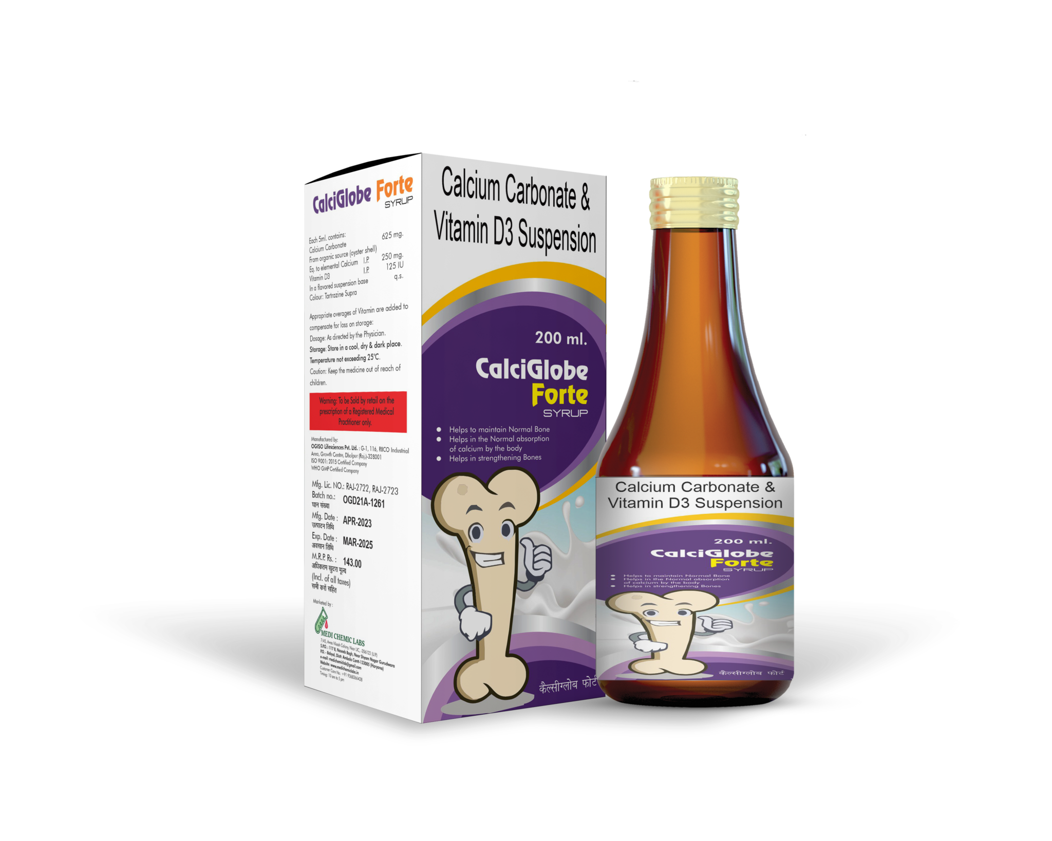Calciglobe Forte Syrup – Medi chemiclabs